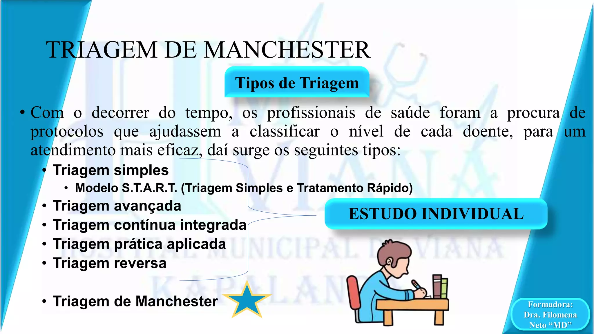Triagem de Manchester - Hospital Municipal de Viana Kapalanga | PPTX