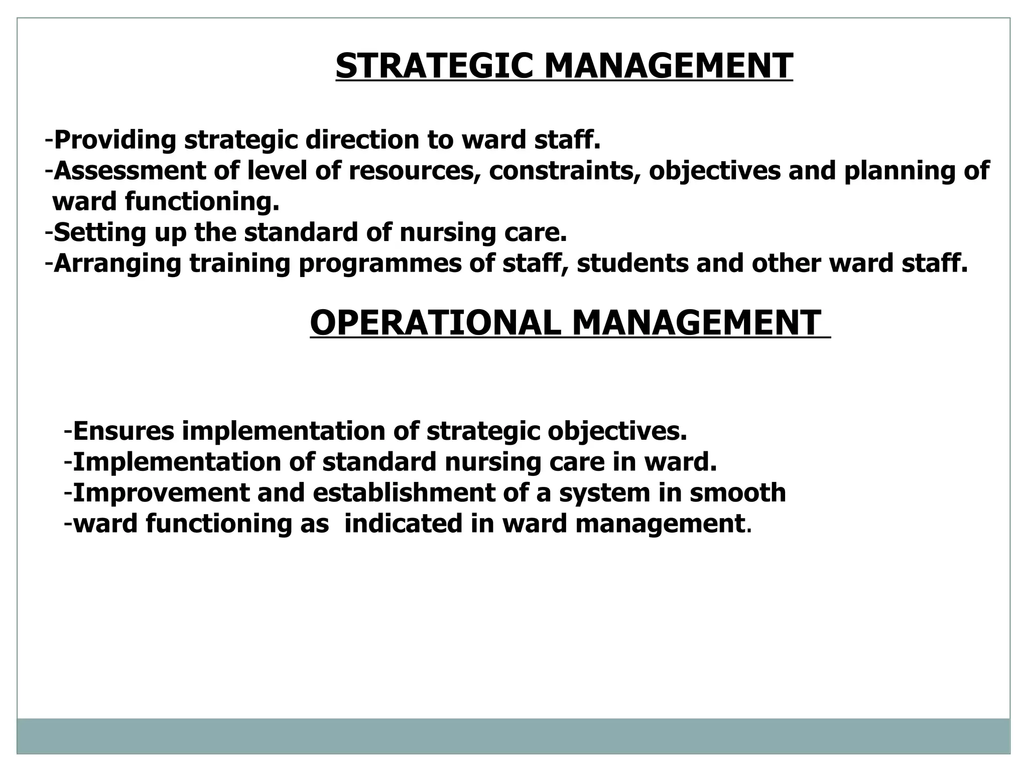 Hospital nursing service | PPT