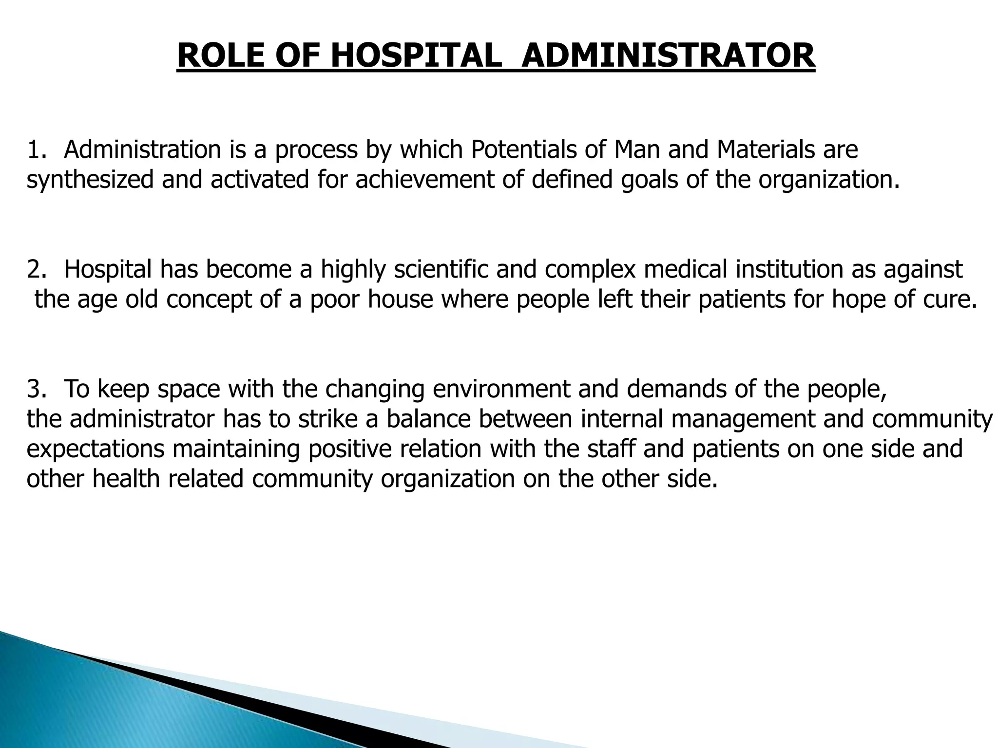 Hospital organisation | PPT
