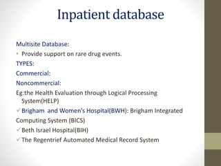 Hospital Pharmaco-epidemiology | PPTX