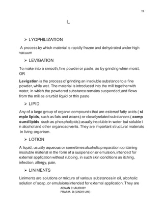 PHARMACEUTICAL RELATED DEFINITIONS | DOCX