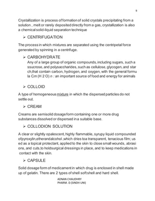 PHARMACEUTICAL RELATED DEFINITIONS | DOCX