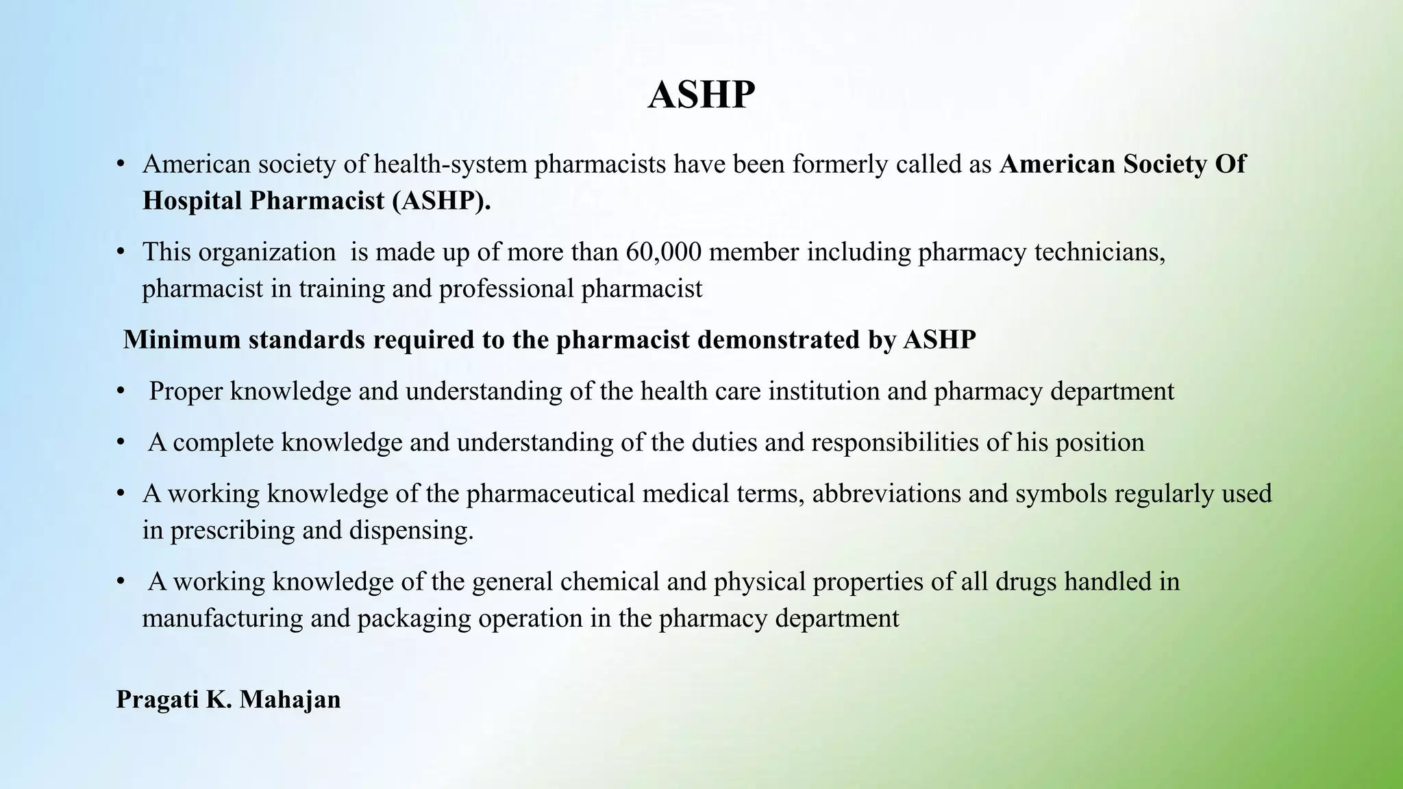 HOSPITAL PHARMACY (D. Pharm) | PPTX