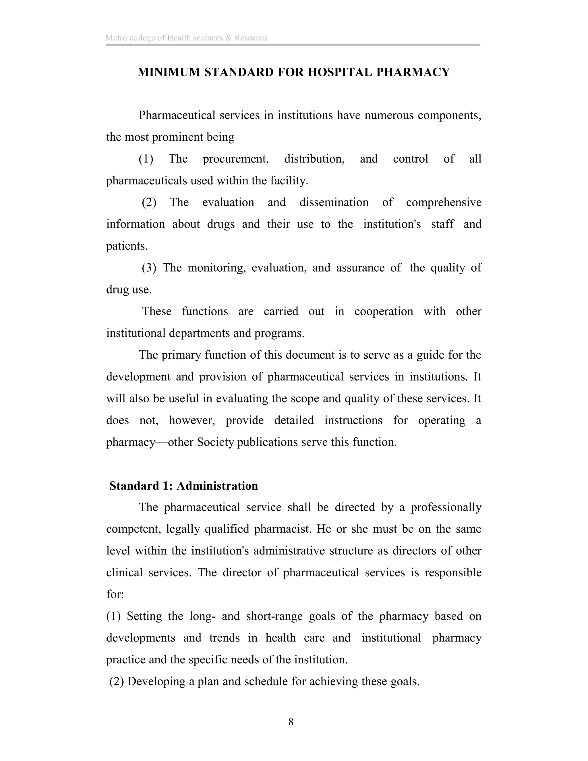 HOSPITAL_PHARMACY ROLE OF AND DUTIES OF PHARMACIST.docx