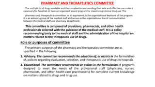 Hospital pharmacy ppt | PPTX