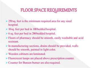 Hospital pharmacy and its organisation | PPTX