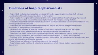 hospital pharmacy | PDF