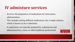 Hospital Pharmacy Chapter -5 Compounding in Hospitals | PPTX