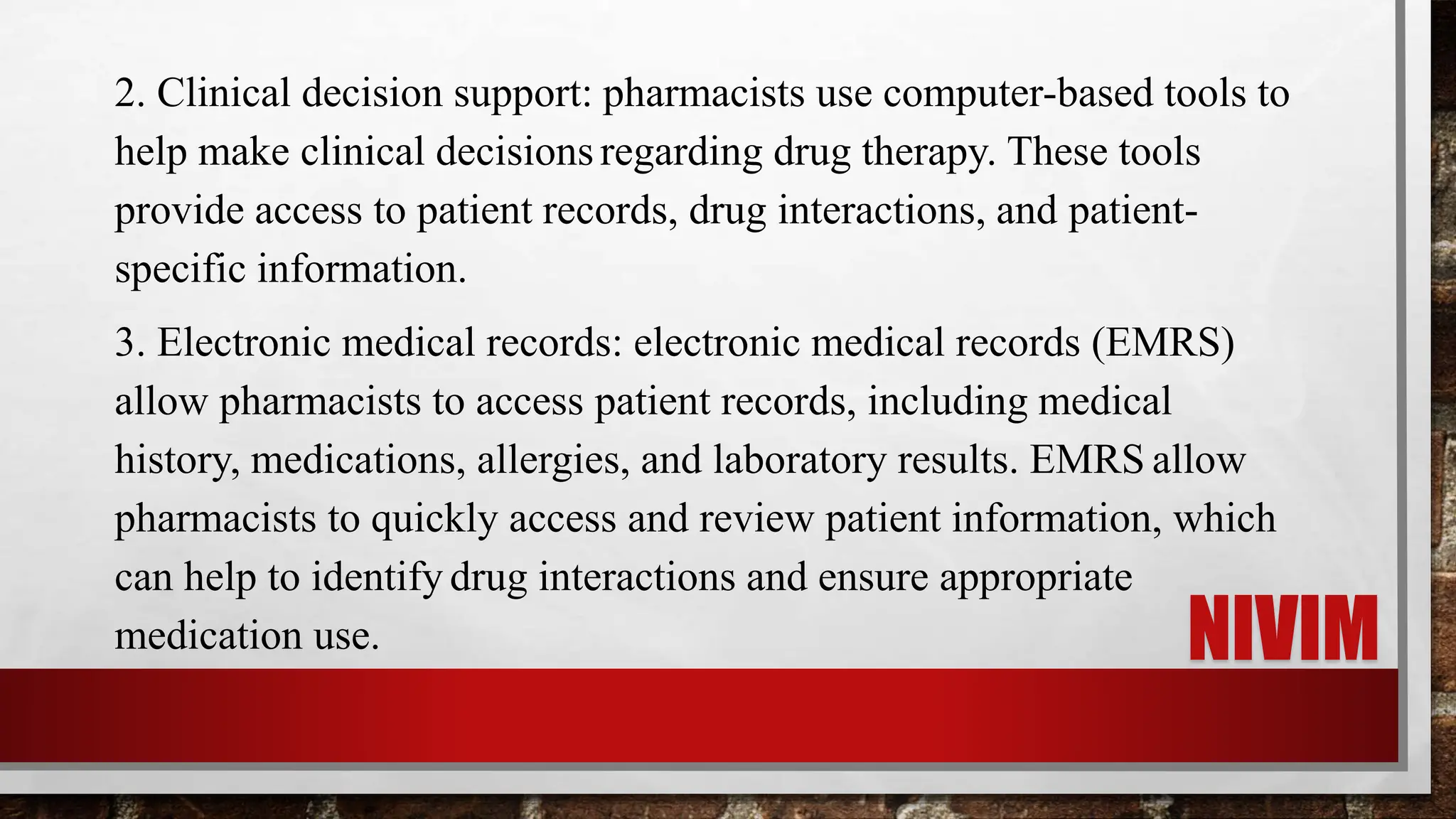 Hospital Pharmacy Chapter -7 Applications of computer in Hospital ...