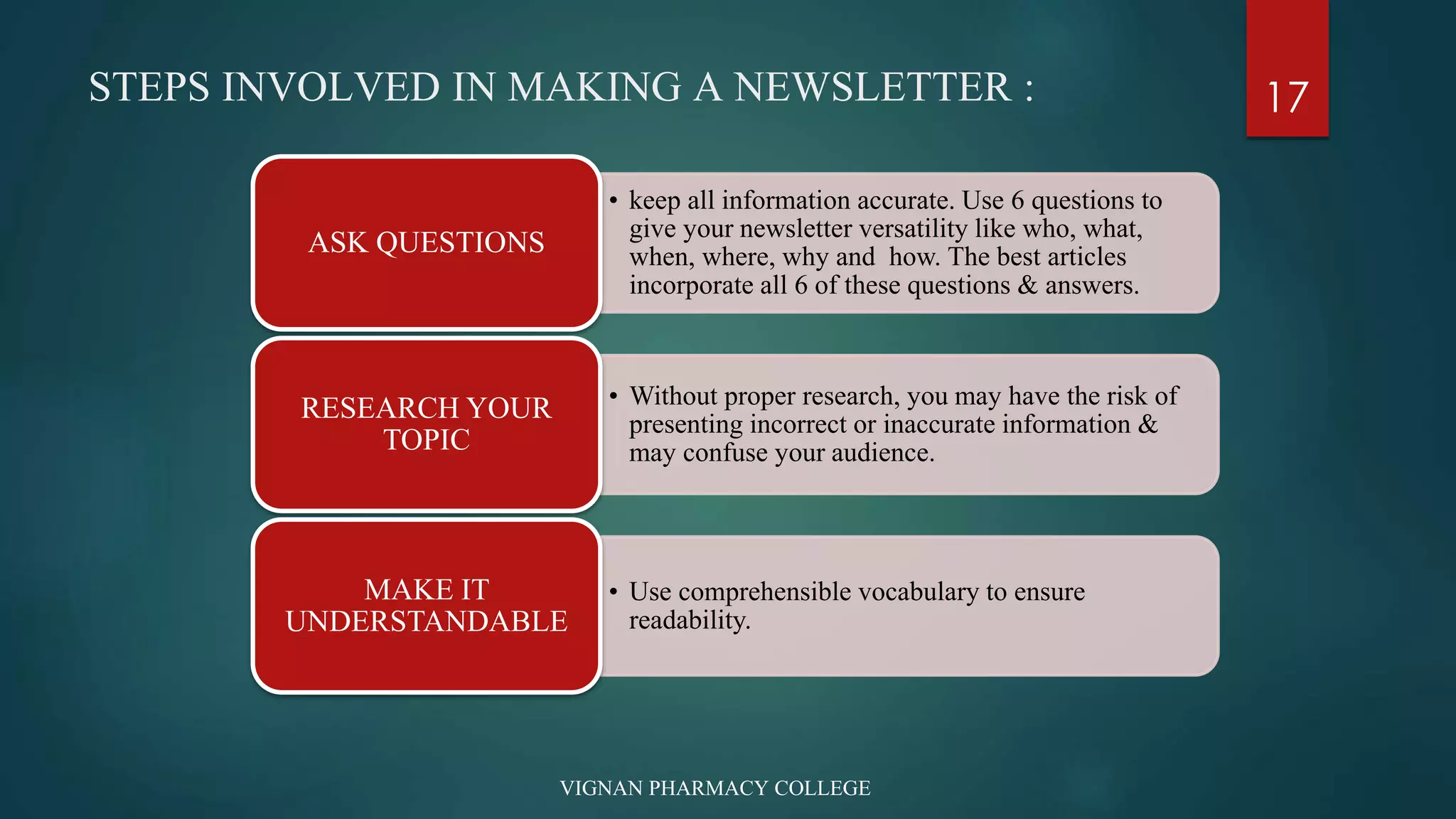 Hospital pharmacy communication – newsletter.pptx