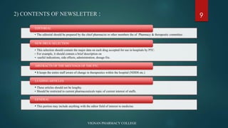Hospital pharmacy communication – newsletter.pptx