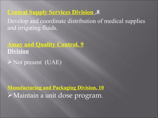 Hospital pharmacy institiutional section | PPT