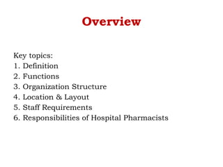 Hospital & its Organizational Structure ppt | PPTX