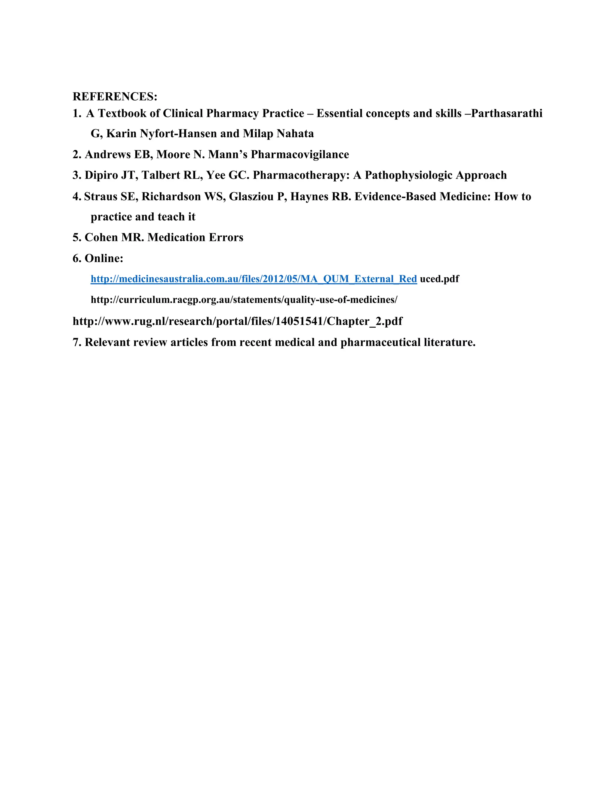 Hospital pharmacy syllabus | PDF