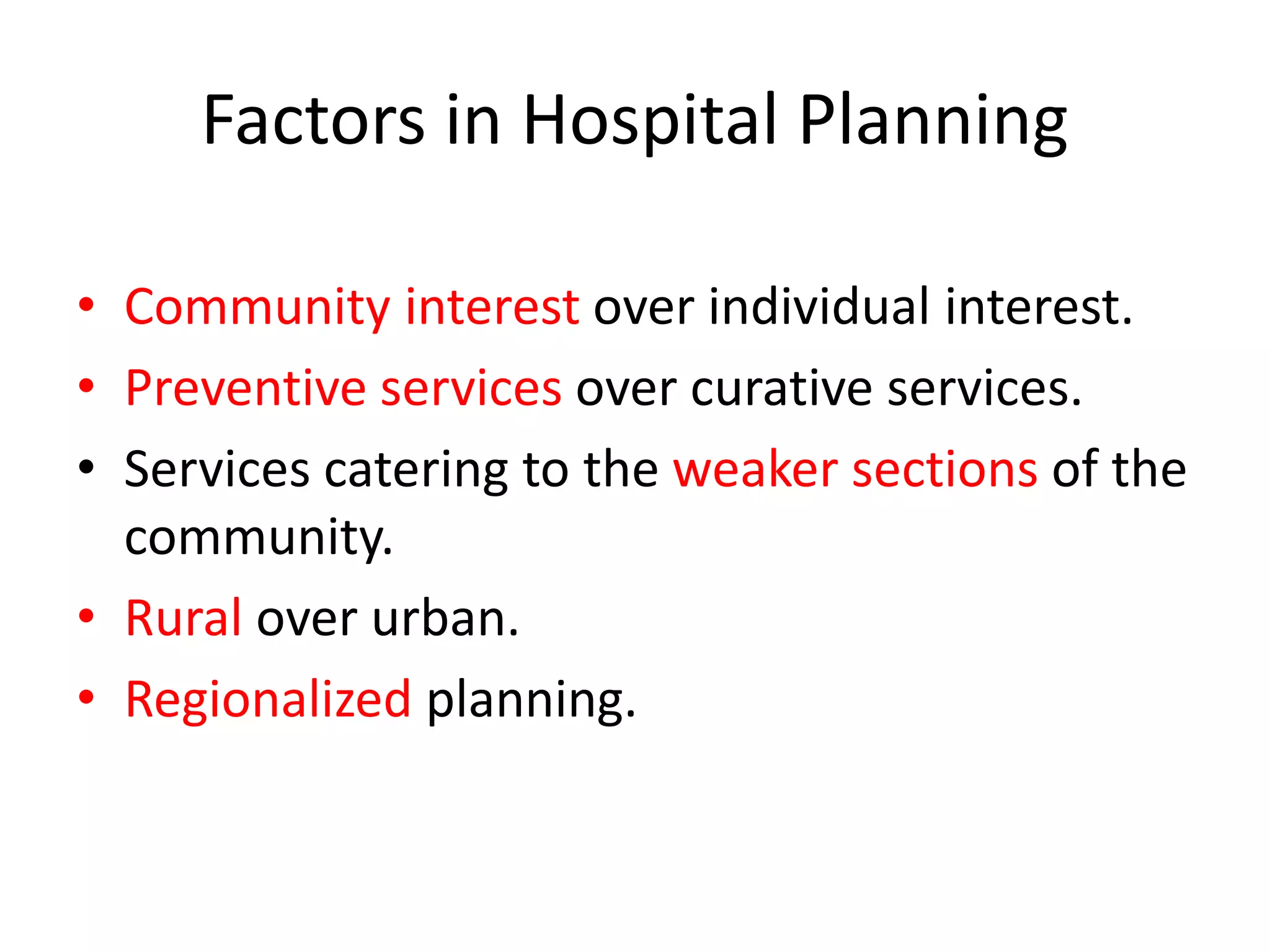 Hospital Planning | PPTX