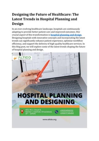 hospital planning and designing | PDF