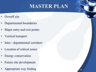 Hospital planning and designing | PPTX