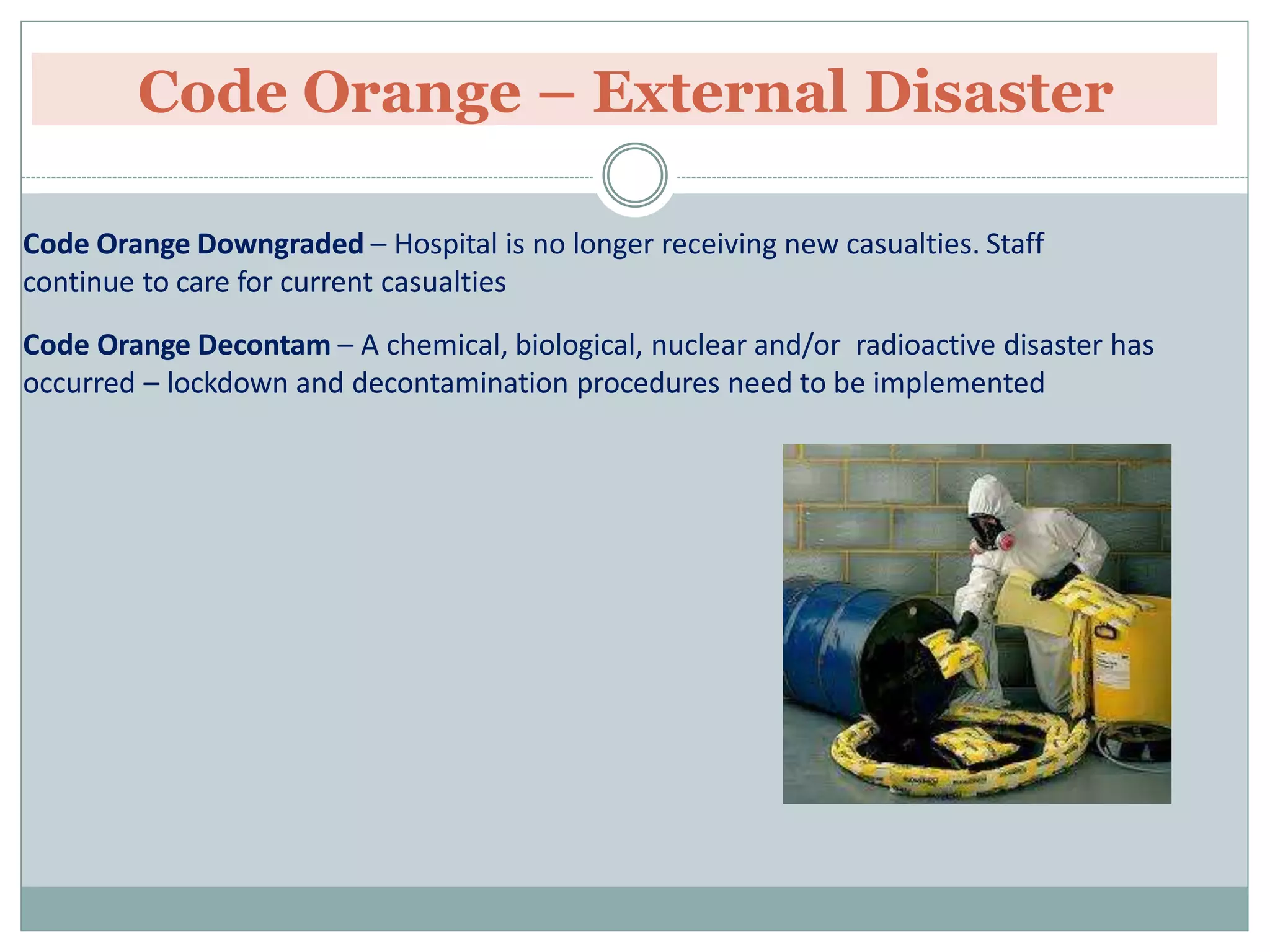 Hospital Planning Emergency Codes in Hospital | PPTX