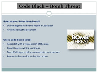 Hospital Planning Emergency Codes in Hospital | PPTX