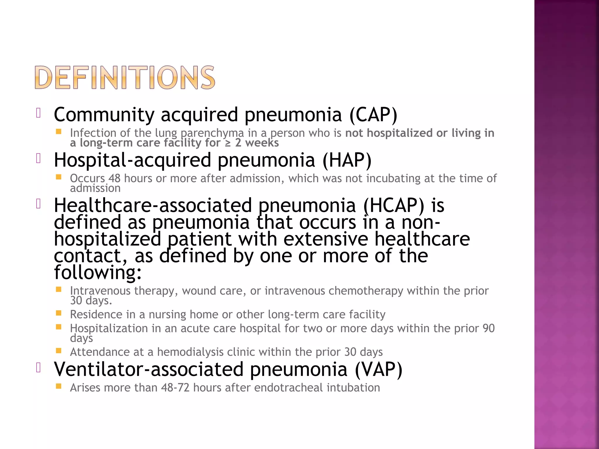 Hospital pneumonia | PPT
