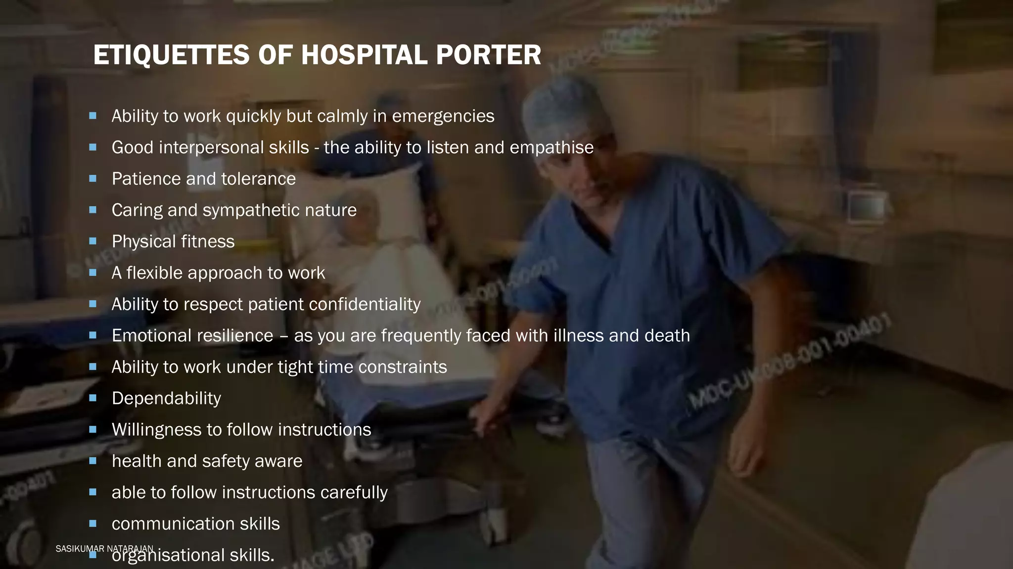 Hospital porter service | PDF