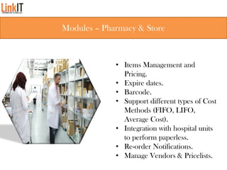 LinkIT Hospital Management System | PDF | Healthcare Industry | Industries