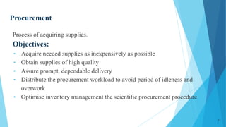 Management of materials and finance hospital pharmacy | PDF