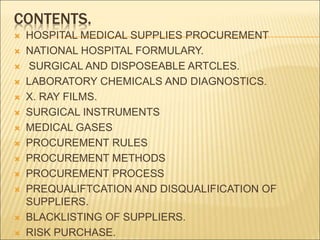 Hospital procurement | PPT