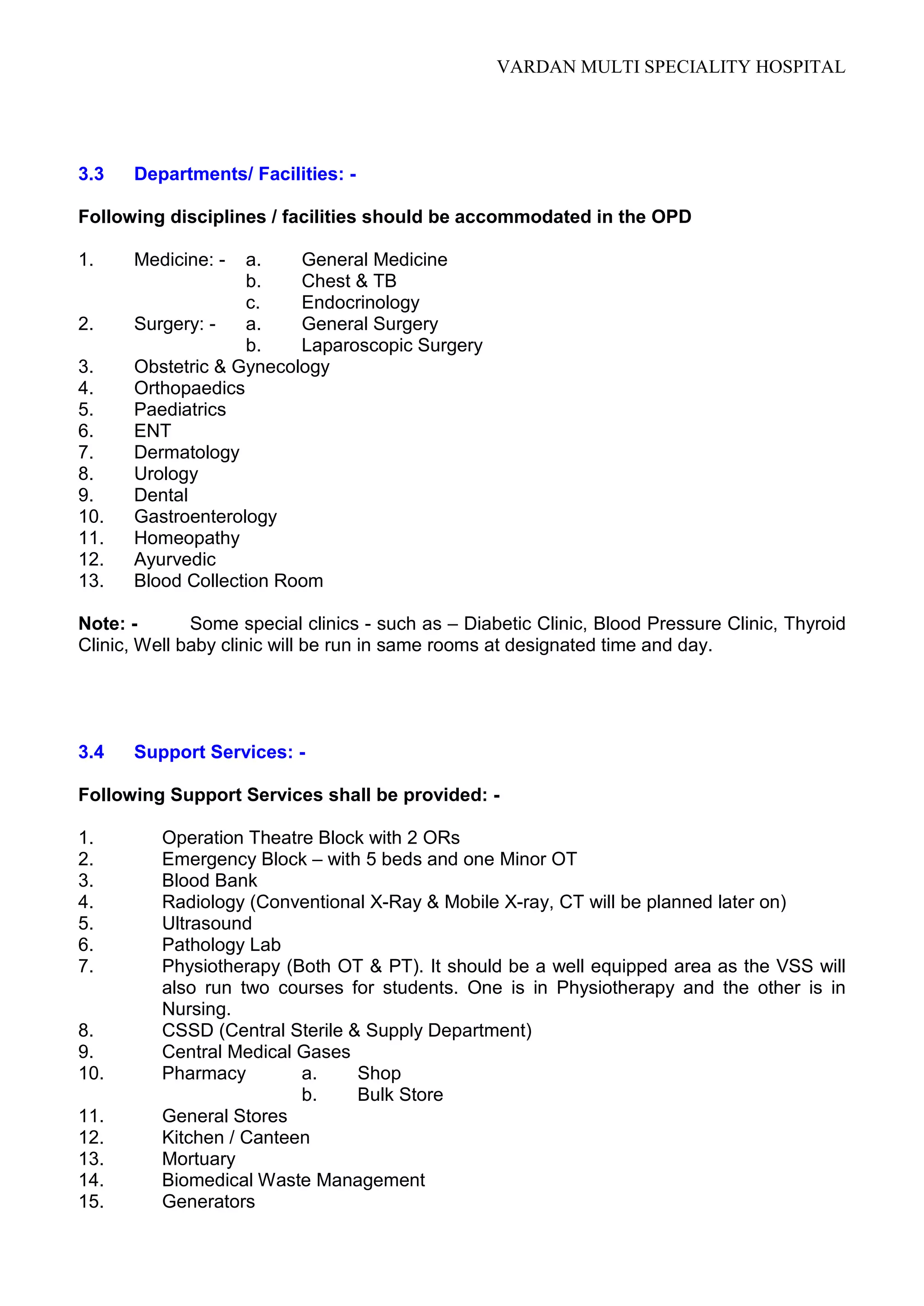 Hospital project report | PDF
