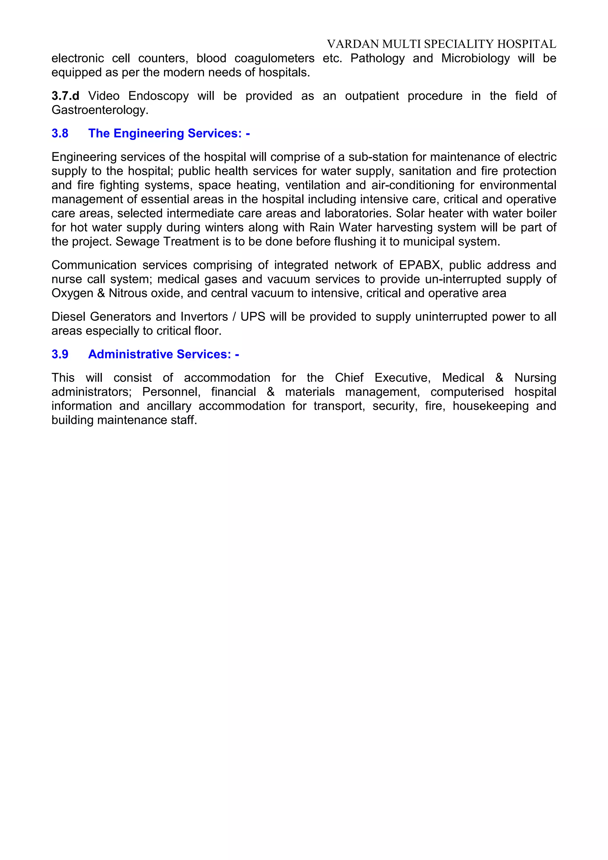 Hospital project report | PDF