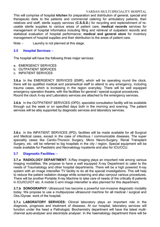 Hospital project report | PDF