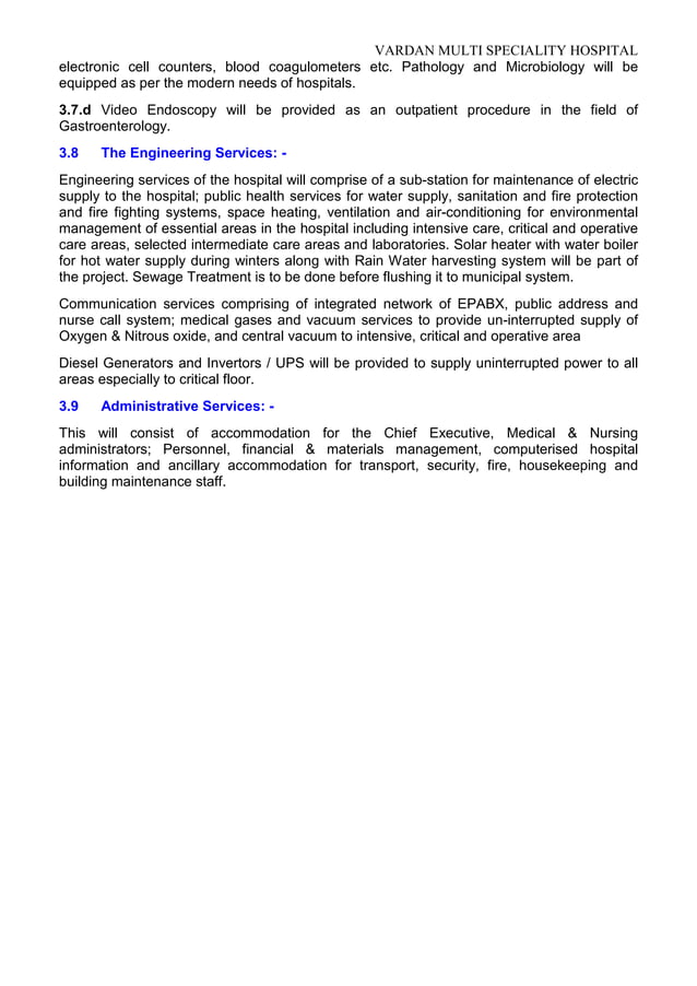 Hospital project report | PDF