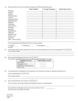 Hospital questionnaire 06 | PDF