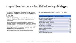 Hospital Readmissions - Top 10 - Michigan | PPTX