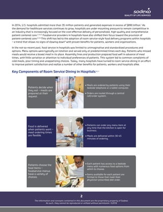 Hospital room service dining: organizational impact | PDF