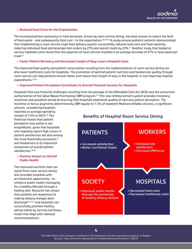 Hospital room service dining: organizational impact | PDF