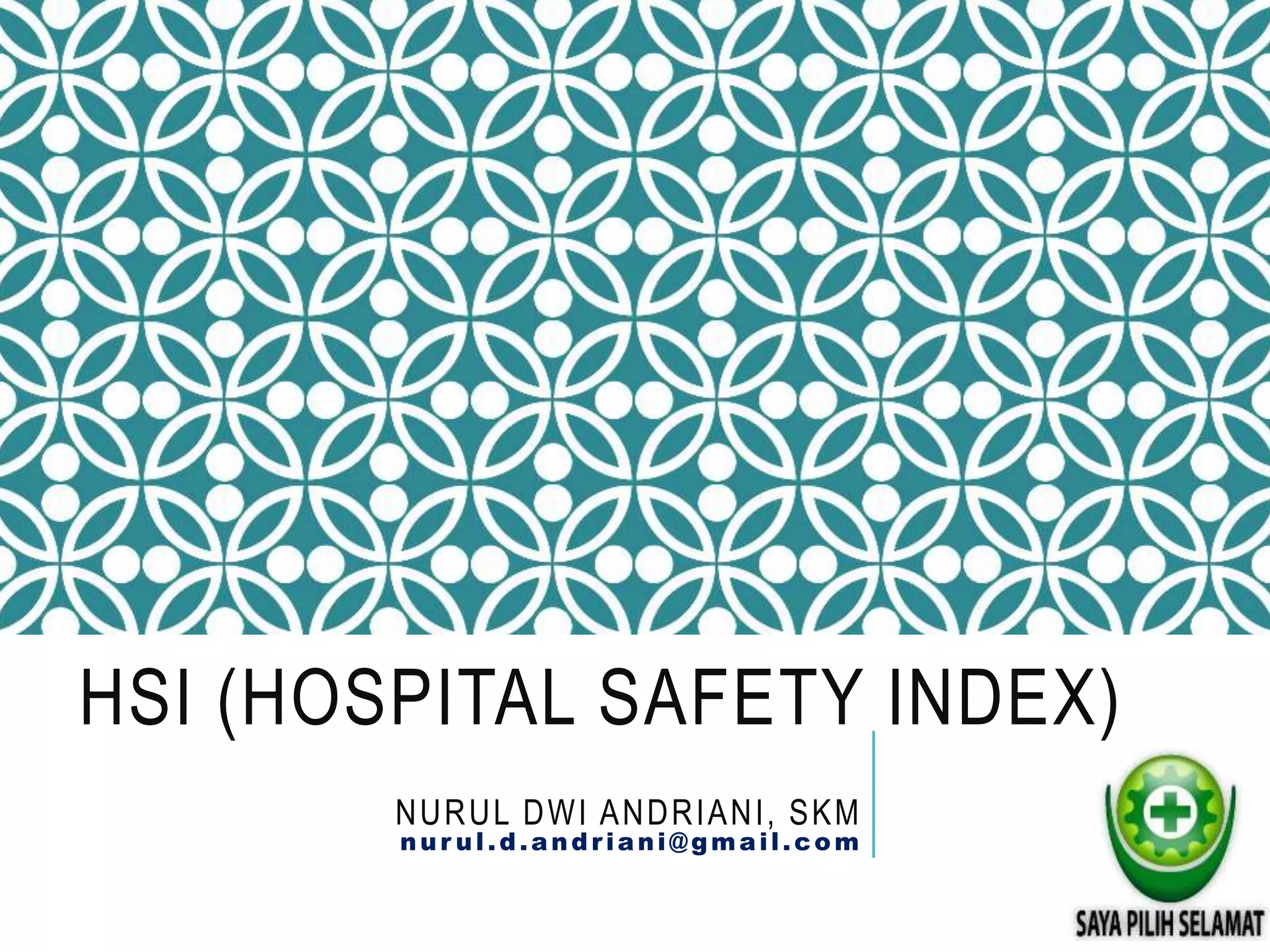 Hospital safety index | PPTX