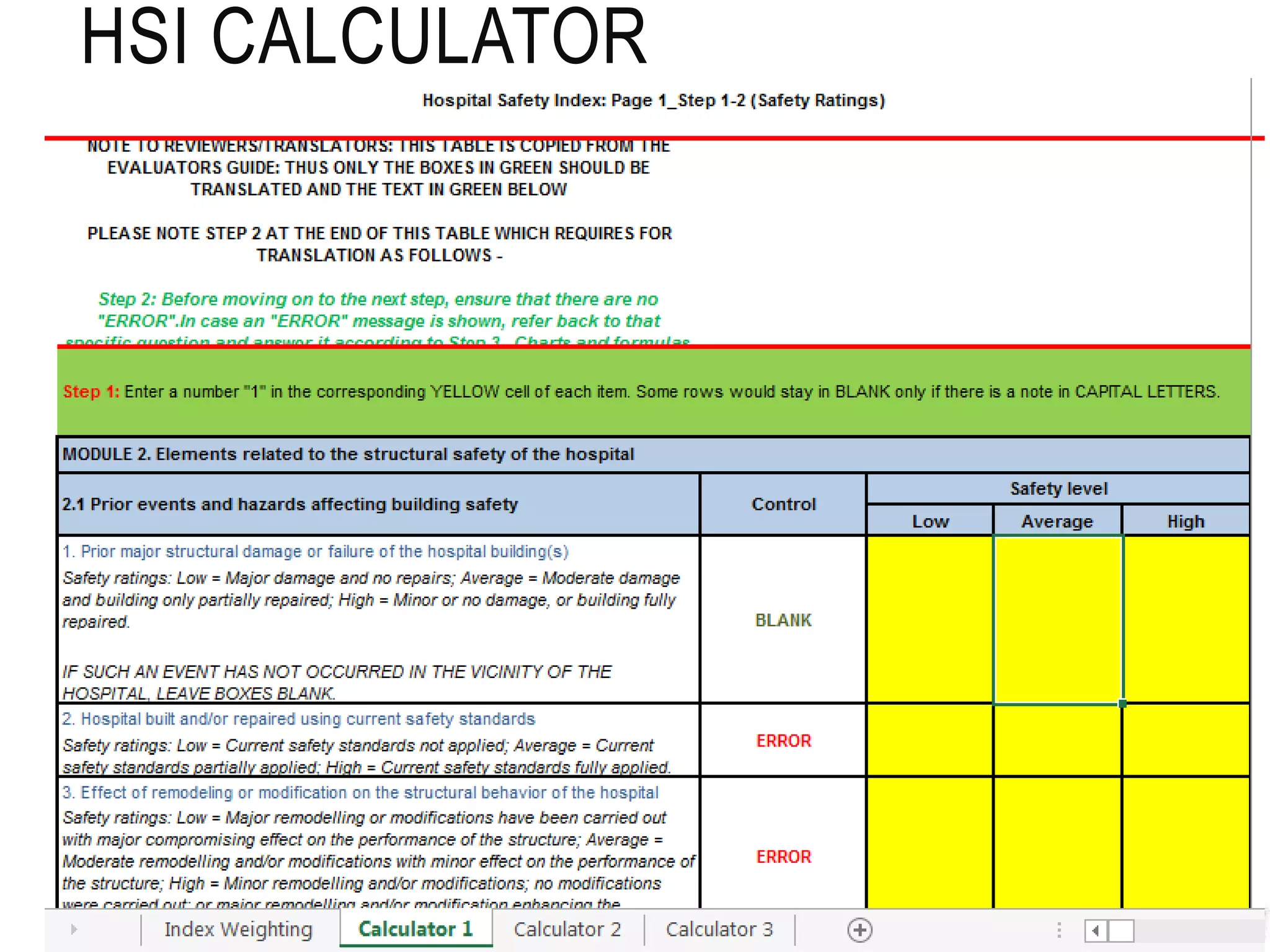 Hospital safety index | PPTX