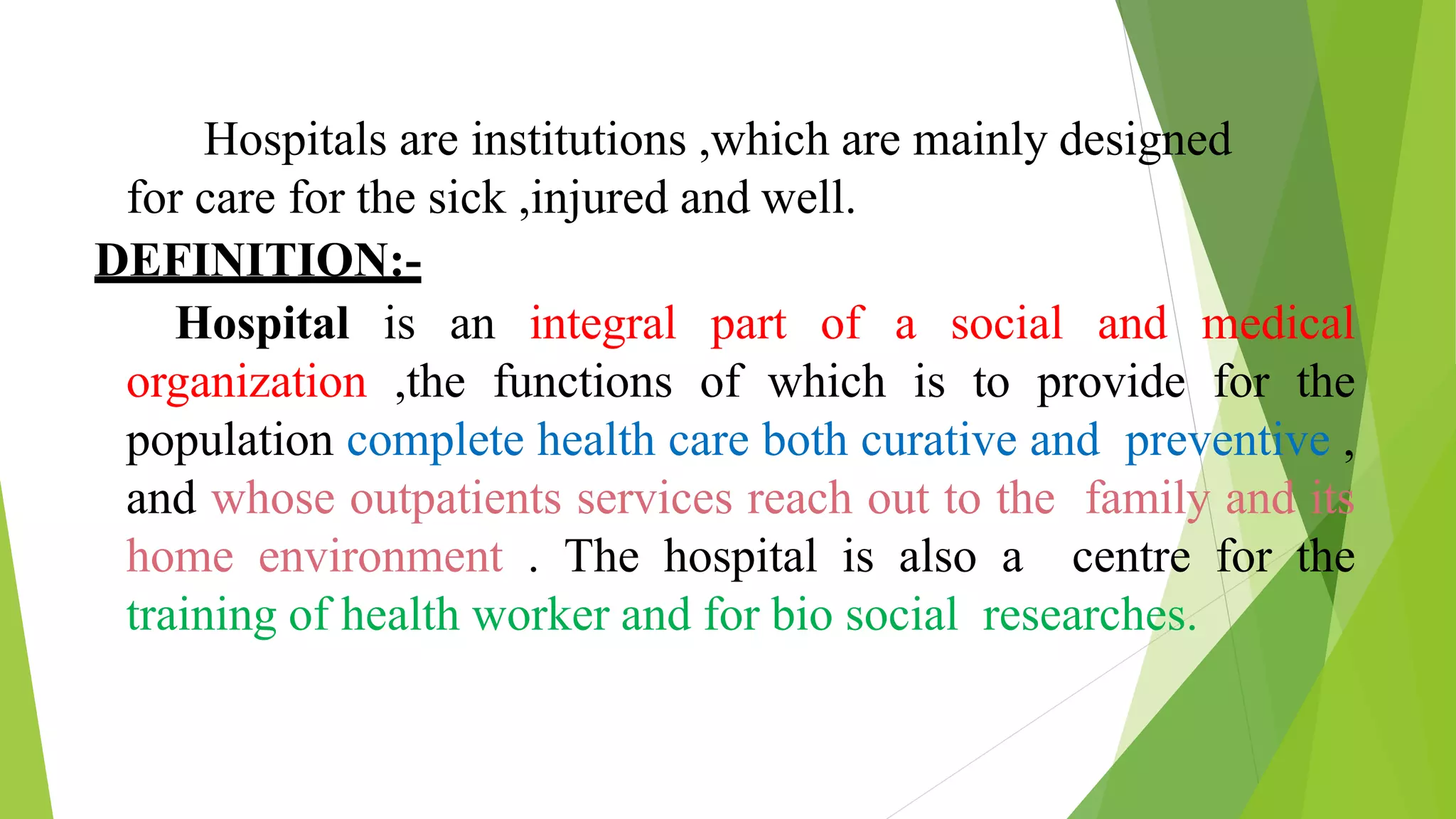 Hospitals and its Function.pptx