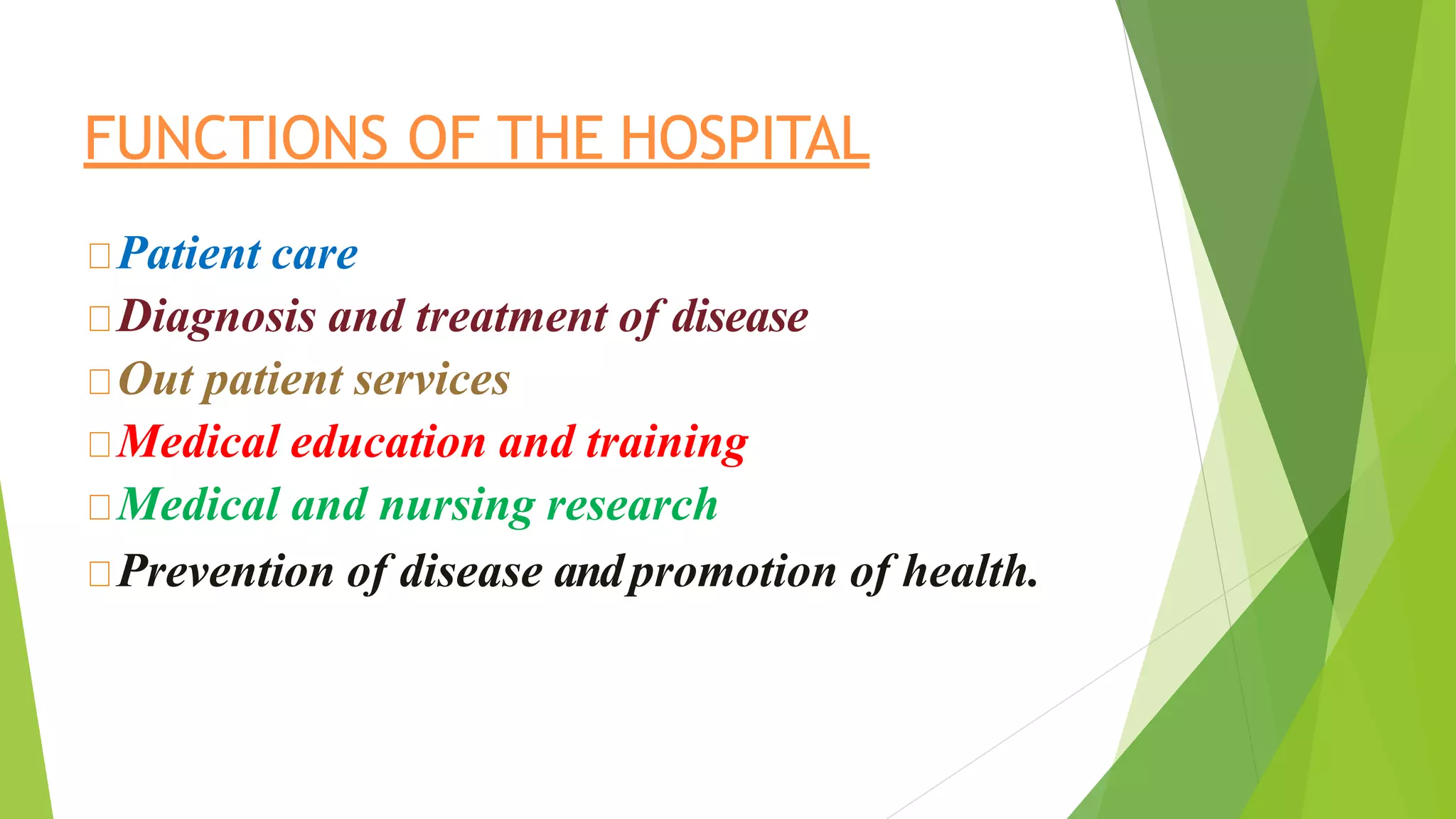 Hospitals and its Function.pptx