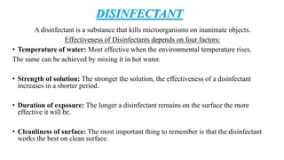 Hospital sanitation and housekeeping | PPTX