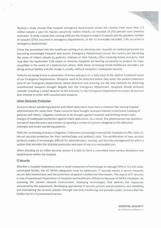 Hospital security plan | PDF