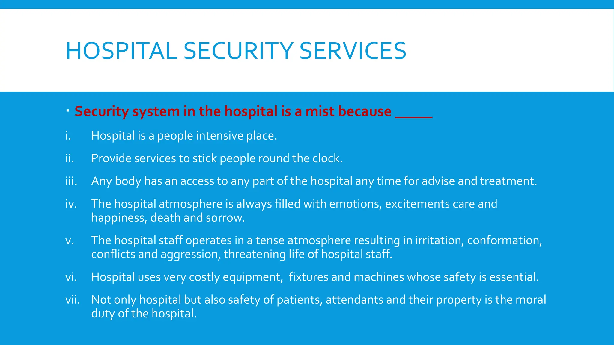 Hospital security Plan - Government Hospital | PPTX