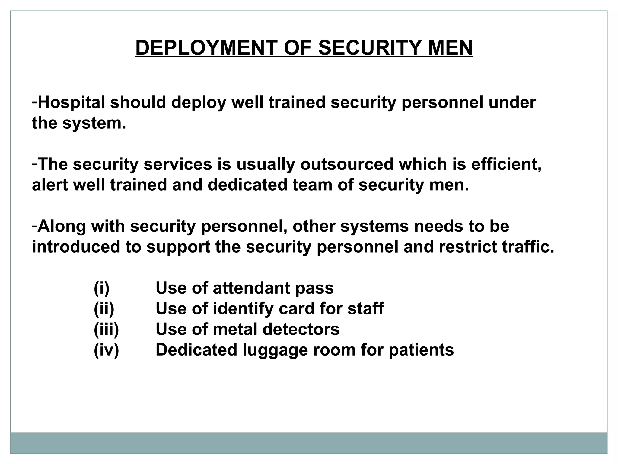 Hospital security services | PPT