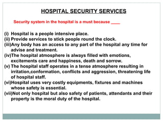 Hospital security services | PPT