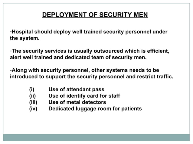 Hospital security services | PPT