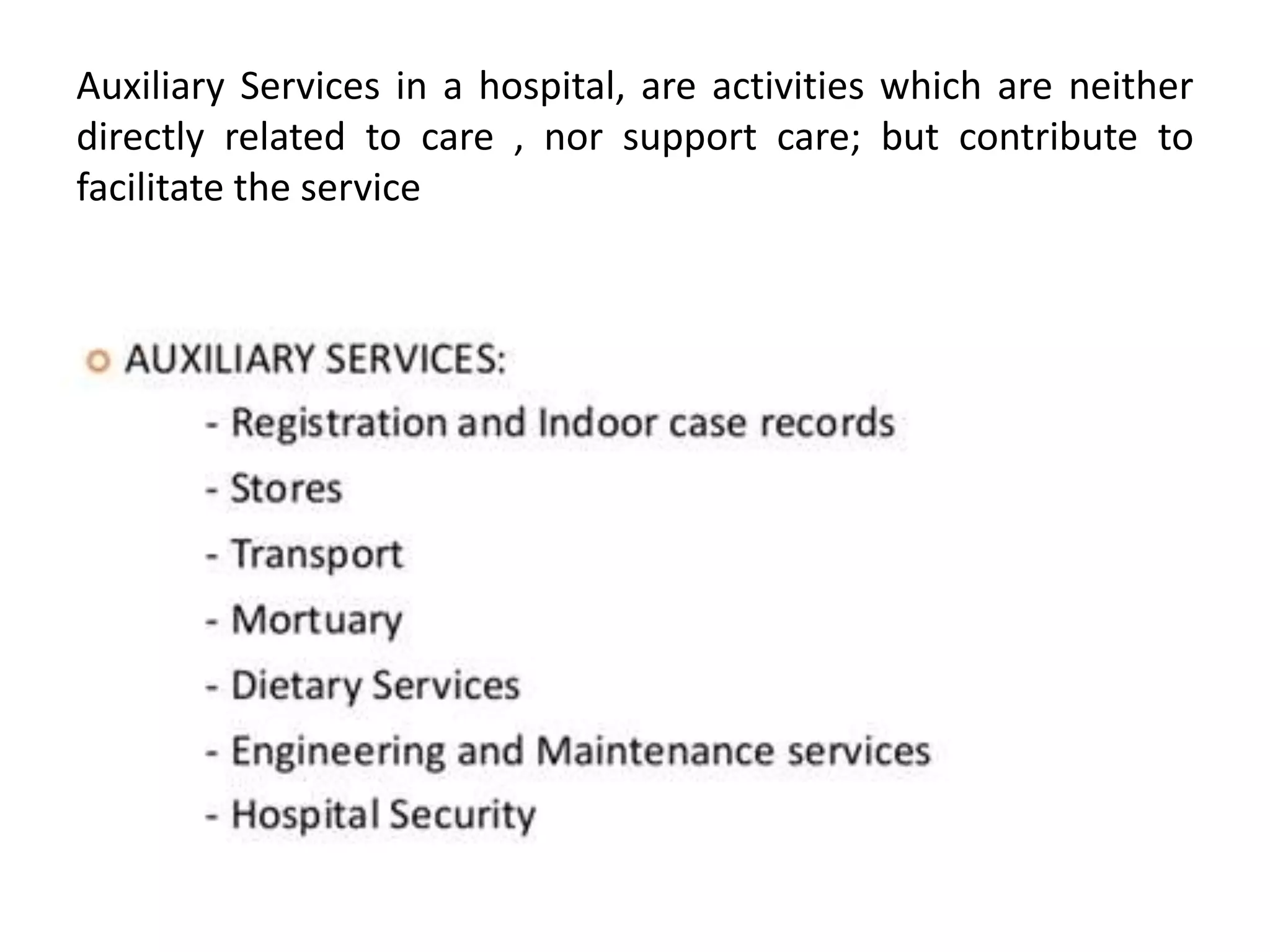 Hospital services | PPTX