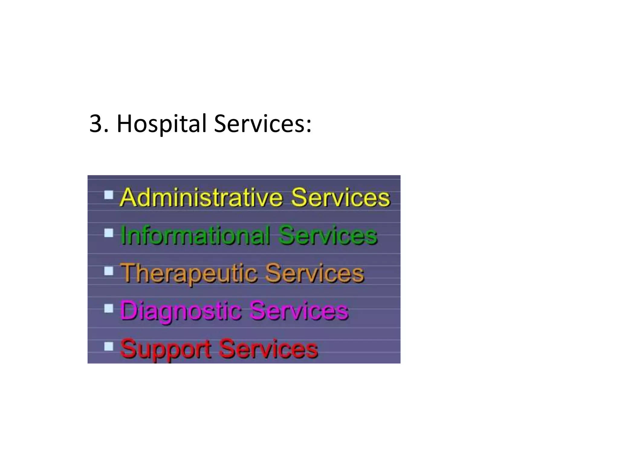 Hospital services | PPTX