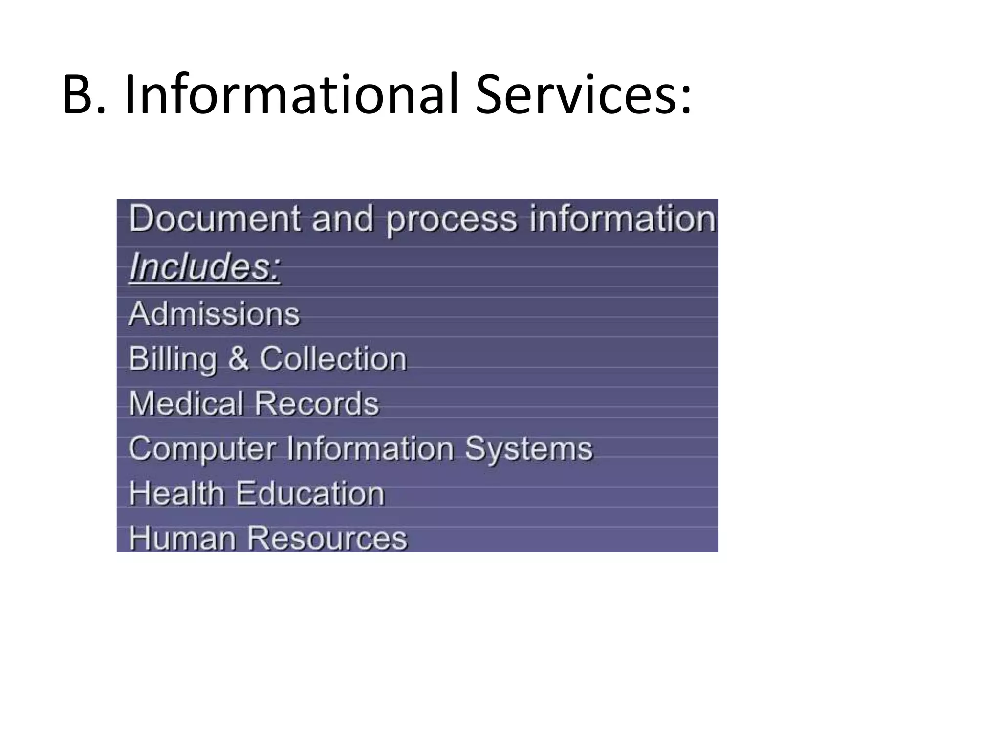 Hospital services | PPTX