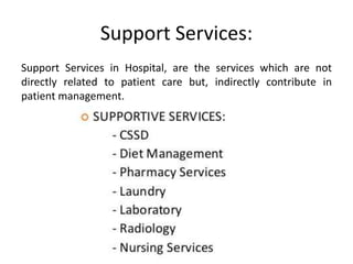 Hospital services | PPTX